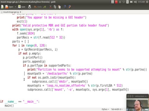 Mounting Images: GUID Partitions with Python | Linux Forensics